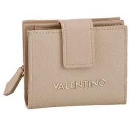 Geldb&ouml;rse Valentino BAGS "ALEXIA", Damen, beige (ecru), Lederimitat, unifarben, Kleinlederwaren, Geldbeutel Portemonnaie Damenb&ouml;rse