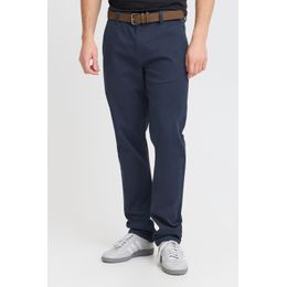 Chinohose Blend "BHLPants", Herren, Gr. 31, L&auml;nge 34, blau (marineblaus), Web, 98% Baumwolle, 2% Elasthan, unifarben, slim fit lang, Hosen Chinohose, Klassische Stoffhose mit G&uuml;rtel - Regular Fit