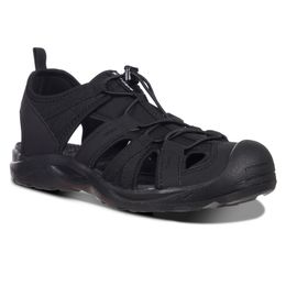 Outdoorsandale Icepeak "AKSU MS", Damen, Gr. 36, schwarz, Synthetik, Schuhe Outdoorsandale