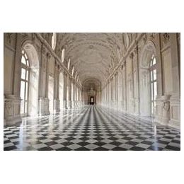 Fototapete papermoon "ARCHITEKTUR-VENARIA ROYAL PALACE BAROCK BOGEN S&Auml;ULEN", bunt, B:4,5m L:2,8m, Vlies, Tapeten