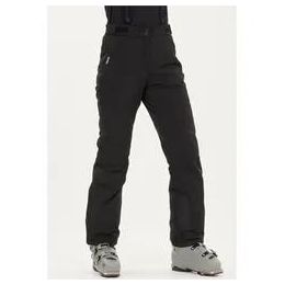 Skihose WHISTLER "YARRA", Damen, Gr. 34, EURO-Gr&ouml;&szlig;en, schwarz, 94% Polyester, 6% Elasthan, mehrfarbig, lang, Hosen Skihose, mit wasserdichter 3-Lagen-Membran