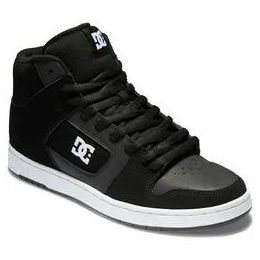 Sneaker DC Shoes "Manteca 4 Hi", Herren, Gr. 8(40,5), schwarz-wei&szlig; (schwarz, wei&szlig;), Obermaterial:51.34% Leder, 48.66% Synthetikmaterial;, Schuhe Sneaker