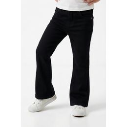 Schlagjeans KIDS Only "KOGJUICY", M&auml;dchen, Gr. 164, N-Gr, schwarz (schwarz denim), Denim/Jeans, Obermaterial: 99% Baumwolle, 1% Elasthan, unifarben, bootcut fit kn&ouml;chellang, Jeans