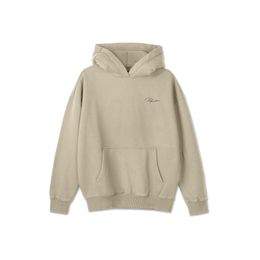 Kapuzensweatshirt Pegador "Pike Oversized Hoodie", Herren, Gr. M, washed khaki beige twilight blau, Sweatware, Obermaterial: 80% Baumwolle, 20% Polyester, bedruckt, oversize normal, Rundhals, Rippb&uuml;ndchen, Sweatshirts, Baumwollmischung, oversize