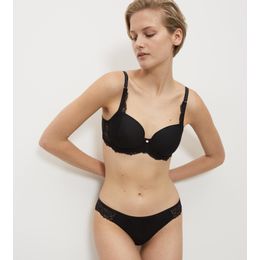B&uuml;gel-BH Triumph "Peony Florale WP", Damen, Gr. 90, Cup E, schwarz, Spitze, Obermaterial: 44% Polyester, 40% Polyamid, 16% Elasthan, unifarben, BHs B&uuml;gel-BH, mit T&uuml;ll und Spitzendetails