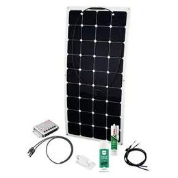 Solaranlage Phaesun "Energy Generation Kit, Flex Rise 130 W", blau (dunkelblau), Solarmodule