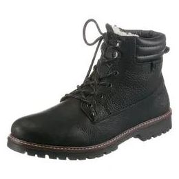 Winterboots Rieker, Damen, Gr. 42, schwarz, Leder, Lederimitat, Schuhe Winterboots, mit TEX-Ausstattung