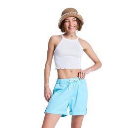 Bermudas Roxy "Sweetest Day", Damen, Gr. S, tanager turquoise, Obermaterial: 55% Lyocell, 45% Walkfrottier;, Hosen Bermudas