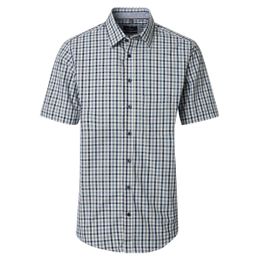 Kurzarmhemd Casamoda "Casamoda Freizeithemd Kurzarm kariert", Herren, Gr. XL, Normalgr&ouml;&szlig;en, blau, 100% Baumwolle, kariert, l&auml;ssig geschnitten, Hemden