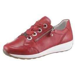 Sneaker Ara "OSAKA", Damen, Gr. 8,5 (42,5), rot, Leder, Schuhe Sneaker, Freizeitschuh, Halbschuh, Schn&uuml;rschuh in bequemer Schuhweite G