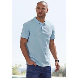 Poloshirt John Devin, Herren, Gr. XXL (60/62), blau (hellblau), Piqu&eacute;, Obermaterial: 100% Baumwolle, unifarben, regular fit normal, Rundhals, abgesteppte Kante, Shirts, mit dezenter, hochwertiger Logostickerei