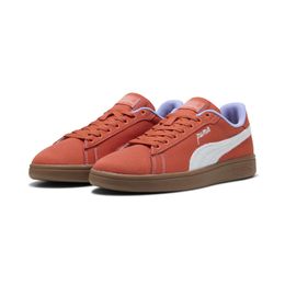 Sneaker Puma "Smash 3.0 Etiqueta Sneakers Erwachsene", Herren, Gr. 38,5, amarena lucite orange gray, Obermaterial: Textil. Futter: Textil. Innensohle: Textil. Laufsohle: Gummi, Schuhe Sneaker