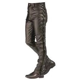 Roleff Racewear Motorradhose ROLEFF "RO 3" Gr. 56, schwarz, Hosen, 56, N-Gr, Obermaterial: 100% Rindnappaleder, 4 Taschen