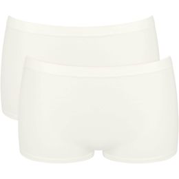 Panty Sloggi "GO Sense", Damen, Gr. L, wei&szlig; (silk wei&szlig;), Single Jersey, Obermaterial: 89% Modal, 11% Elasthan, Unterhosen Panty, Santoni Rundstrick