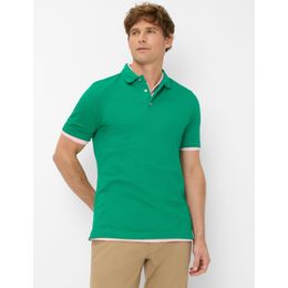Poloshirt Brax "Style PETE", Herren, Gr. M (50), gr&uuml;n, 96% Baumwolle, 4% Elasthan, Shirts
