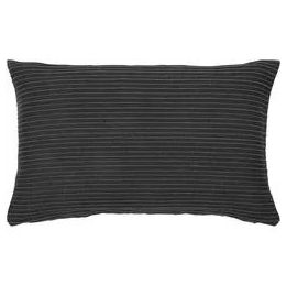 Dekokissen Pad "Lamonte", anthrazit, unifarben, B:60cm L:40cm, Baumwolle, Dekokissen_Sitzkissen_Kissenh&uuml;llen, Kissenh&uuml;lle ohne F&uuml;llung, Uni Farben, 1 St&uuml;ck, verschiedene Gr&ouml;&szlig;en