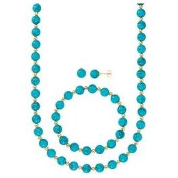 Collier-Set Lady, blau (t&uuml;rkis), Halsketten, Damen, N-Groesse