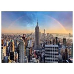 Fototapete papermoon "New York mit Regenbogen", bunt, B:3m L:2,23m, Vlies, Tapeten