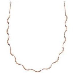 Collier Skagen "Schmuck Geschenk Edelstahl Halskette WAVE", rosa (ros&eacute;goldfarben), Halsketten, Damen, Edelstahl, L: 46, Collier
