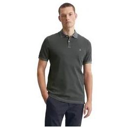 Marc O'Polo Poloshirt MARC O'POLO "aus Organic Cotton-Stretch", Herren, Gr. 3XL, schwarz (light graphite), Obermaterial: 95% Baumwolle, 5% Elasthan, unifarben, Basic, Rippb&uuml;ndchen, Shirts