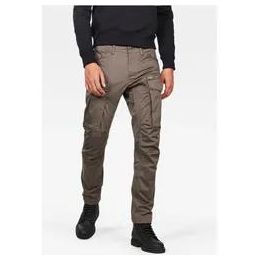 G-Star Raw Cargohose G-STAR "Rovic Zip 3D Tapered Pant", Damen, Gr. 34, L&auml;nge 34, grau, Web, Obermaterial: 97% Baumwolle, 3% Elasthan, unifarben, normal lang, Hosen Cargohose, Tapered Fit