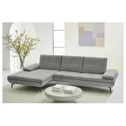Ecksofa DIE PLANBAR "MP-IN23002 L-Form", grau (cyber grau), B:322cm H:93cm T:188cm, 100% Recyceltes Polyester, Sofas, Ecksofa, wahlweise mit Armteil- und Sitztiefenverstellung