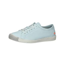Sneaker Softinos "Softinos Sneaker Leder", Damen, Gr. 36, hellblau, Leder, Schuhe Sneaker