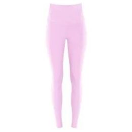 Leggings WINSHAPE "Functional Comfort HWL117C", Damen, Gr. XL, Normalgr&ouml;&szlig;en, rosa (lavender rose), 85% Polyester, 15% Elasthan, Hosen Leggings, mit V-Shape Applikation und Core-Bund