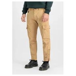Cargohose Alpha Industries "Task Force Pant", Herren, Gr. 32, Normalgr&ouml;&szlig;en, beige (sand), Obermaterial: 98% Baumwolle, 2% Elastan, Hosen Cargohose