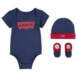 Levi's Body LEVI'S KIDS "Neugeborenen-Geschenkset", Jungen, Gr. 1 (62/68), N-Gr, blau (navy), Obermaterial: 100% Baumwolle. Obermaterial 2: 62% Baumwolle, 34% Polyethylen, 4% Elasthan. S&ouml;ckchen: 62% Baumwolle, 34% Polyester, 4% Elasthan, bedruckt, mehrfarbig, Bodys Body, UNISEX