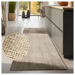 Teppich Hanse Home "Jaipur Juteteppich, als L&auml;ufer und in Rund", beige (naturwei&szlig;), B:80cm H:10mm L:200cm, Jute, Teppiche, Teppich, 100% Naturfaser, Wohnzimmer, Esszimmer, Schlafzimmer, GRS