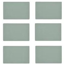 Platzset zeller PRESENT, gr&uuml;n (mint), B:30cm L:45cm, Platzsets, Kunstleder, metallic, 30x45 cm