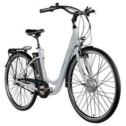 E-Bike agon "Aurora" Gr. 48, grau (telegrau), Elektrofahrr&auml;der, 48cm, 28 Zoll (71,12cm), Pedelec, Elektrofahrrad f&uuml;r Damen u. Herren