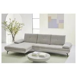 Ecksofa DIE PLANBAR "MP-IN23002 L-Form", beige (cyber ecru), B:322cm H:93cm T:188cm, 100% Recyceltes Polyester, Sofas, Ecksofa, wahlweise mit Armteil- und Sitztiefenverstellung
