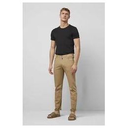 Stoffhose MEYER "M5 Slim", Damen, Gr. 30, L&auml;nge 32, braun (camel), 77% Baumwolle, 19% Lyocell, 4% Elasthan, unifarben, figurumspielend lang, Hosen Stoffhose, M5 Slim Five-Pocket