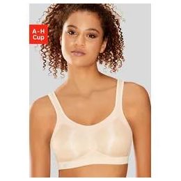Sport-BH Anita ACTIVE "Momentum", Gr. 70, Cup G, braun (caramell), Microtouch, Obermaterial: 70% Polyester, 15% Elasthan, 15% Polyamid, Glanzfaden, clean, unifarben, regular fit, BHs Sport-BH, ohne B&uuml;gel, elastisch, nahtlos, weich, gepolsterte Komforttr&auml;ger, Topseller