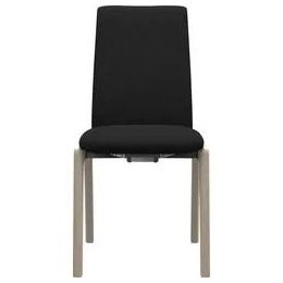 Polsterstuhl stressless "Laurel", braun (chestnut dinamica, eiche gekalkt), B:57cm H:92cm T:59cm, Microfaser DINAMICA (88% Polyester, 12% Polyurethan), St&uuml;hle, Polsterstuhl, Low Back, Gr&ouml;&szlig;e M, mit abgerundeten Beinen in Eiche gekalkt