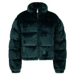 Bomberjacke Alpha Industries "Fur Puffer W", Damen, Gr. XS, gr&uuml;n (force gr&uuml;n), Obermaterial: 100% Nylon, Futter: 100% Nylon, F&uuml;llung 100% Polyester, Fellimitat: 100% Polyacryl, Jacken Bomberjacke