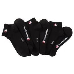 Kurzsocken Champion "6pk Quarter Socks", Herren, Gr. 35-38, schwarz, Obermaterial: 71% Baumwolle, 23% Polyester, 4% Polyamid, 2% Elasthan, Socken, f&uuml;r Fitnessaktivit&auml;ten, sportlicher Stil, elastisches Material
