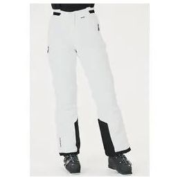 Skihose WHISTLER "YARRA", Damen, Gr. 50, EURO-Gr&ouml;&szlig;en, wei&szlig;, 94% Polyester, 6% Elasthan, mehrfarbig, lang, Hosen Skihose, mit wasserdichter 3-Lagen-Membran