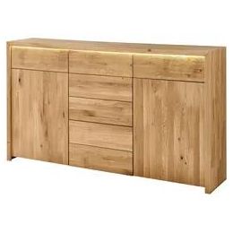 Kombikommode Home Affaire "Ambroise", braun, T:41cm, Sideboards, Kombikommode, Breite 188cm, inkl. LED-Beleuchtung