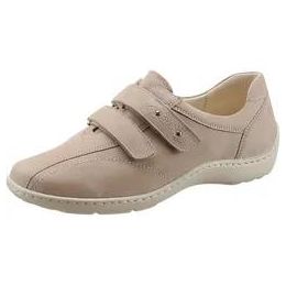 Waldl&auml;ufer Klettschuh WALDL&Auml;UFER "HENNI", Damen, Gr. 5 (38), beige, Nubukleder, Schuhe Klettschuh, Komfortschuh, Freizeitschuh, Halbschuh mit Nieten und H-Weite