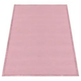 Teppich Paco Home "Tatami 475", pink, B:200cm H:24mm L:350cm, Polyester, Teppiche, Teppich, Kurzflor, Uni-Farben, mit Memory Foam, waschbar