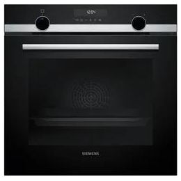 Siemens Pyrolyse Backofen "HB578HBS7", Energieeffizienz: A+ (A+++-D), grau (edelstahl), B:59,4cm H:59,5cm T:54,8cm, Back&ouml;fen, Backwagen mit ausziehbarer T&uuml;r f&uuml;r bequemes Kochen & Backen
