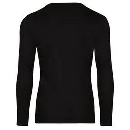 Longsleeve TRIGEMA "TRIGEMA Langarmshirt", Jungen, Gr. 140, schwarz, Feinstrick, 95% Baumwolle, 5% Elastan, Basic, lang, Rundhals, Shirts