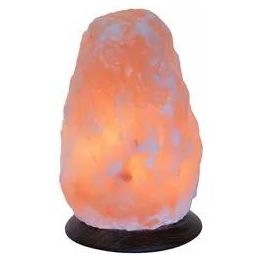 WAGNER LIFE DESIGN Salzkristall-Tischlampe "Rock", orange, H: 17cm, 1 Stk., Leuchten, Handgefertigt aus Salzkristall - jeder Stein ein Unikat, ca.1,7 kg