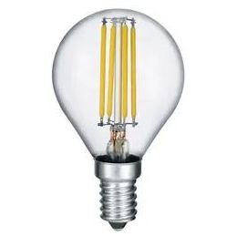 Trio LEUCHTEN LED-Filament "Leuchtmittel Set E14", Energieeffizienz: F (A-G), gelb (transparent klar), L:7,8cm &Oslash;:4,5cm, Leuchtmittel, 6er Set Filament Leuchtmittel E14 Fassung, Gl&uuml;hbirne E14 LED warmwei&szlig;