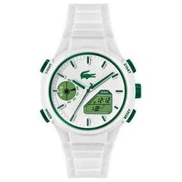 Chronograph Lacoste "LC33", wei&szlig;, Armbanduhren, Herren, Chronograph, Armbanduhr, Quarzuhr, Herren, analog, digital, Stoppfunktion