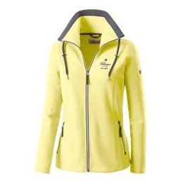 Fleecejacke Casual Looks, Damen, Gr. 52, gelb (zitrone), 100% Polyester, unifarben, Jacken Fleecejacke