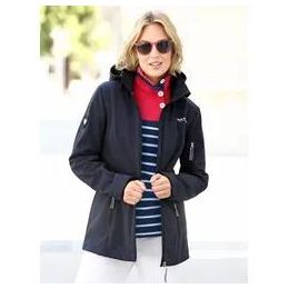 Softshelljacke Casual Looks, Damen, Gr. 23, blau (marine), 94% Polyester, 6% Elasthan, unifarben, Jacken Softshelljacke